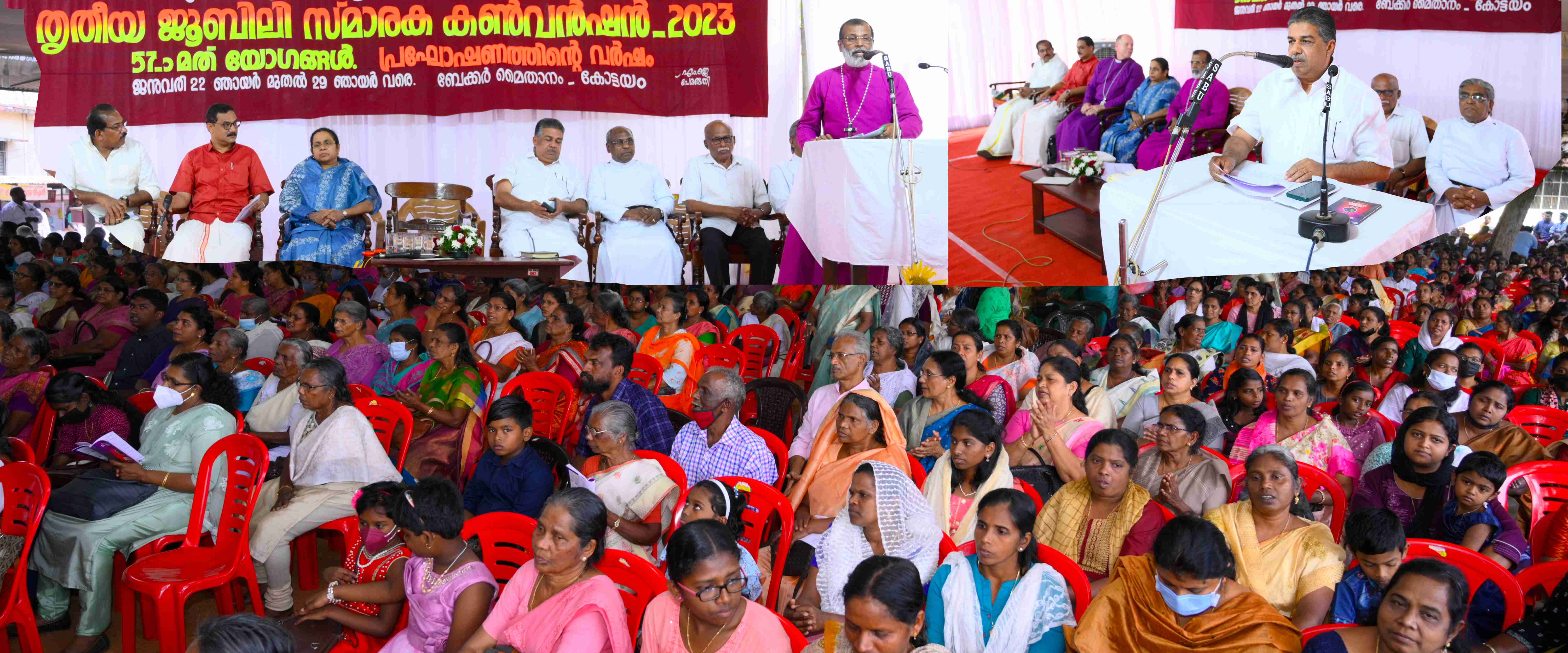 Diocesan Members in Huge Number Join at the Convention Pandal to ...